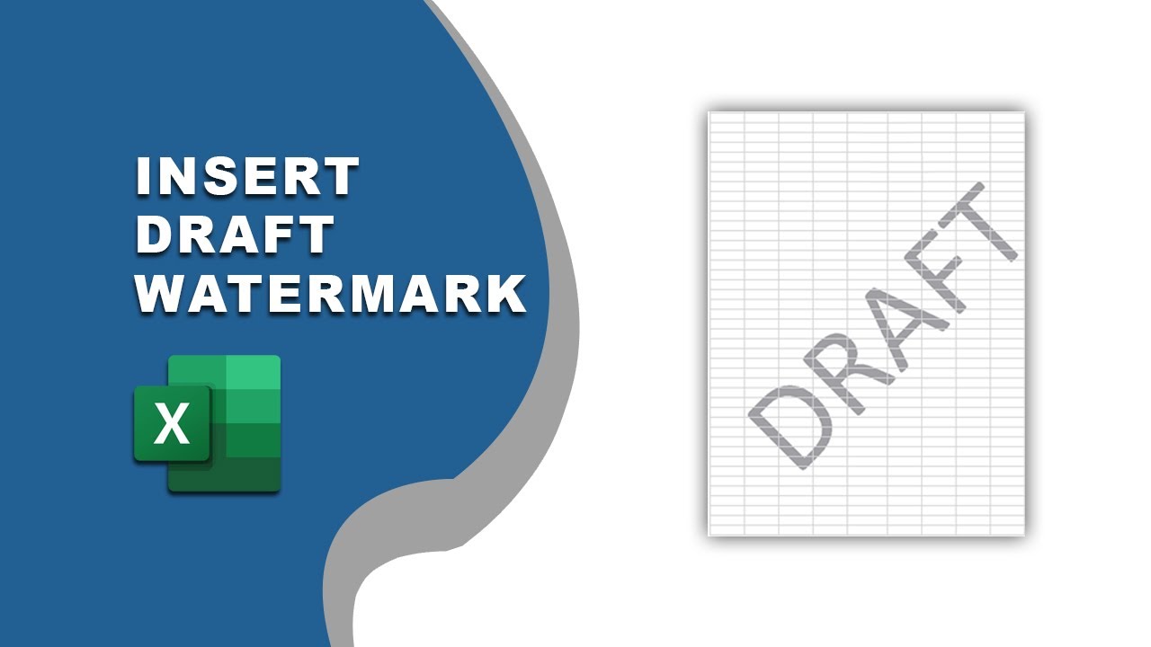 How To Insert A Draft Watermark On All Pages In Excel 2016 YouTube how-to-insert-a-draft-watermark-on-all-pages-in-excel-2016-youtube
