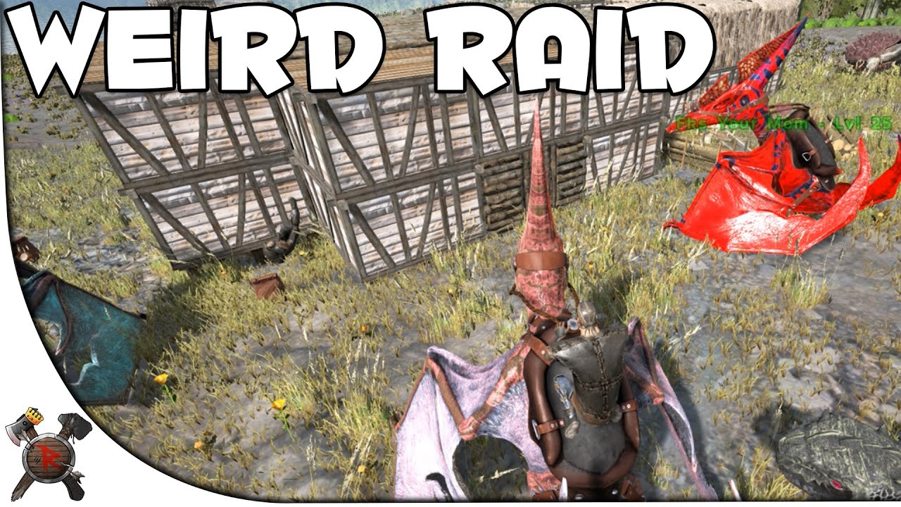 FUNNIEST/WEIRDEST RAID EVER! - Modded Ark Survival Evolved Valhalla ...