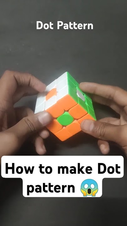 How to make dot pattern on rubix cube#pattern#cube - YouTube