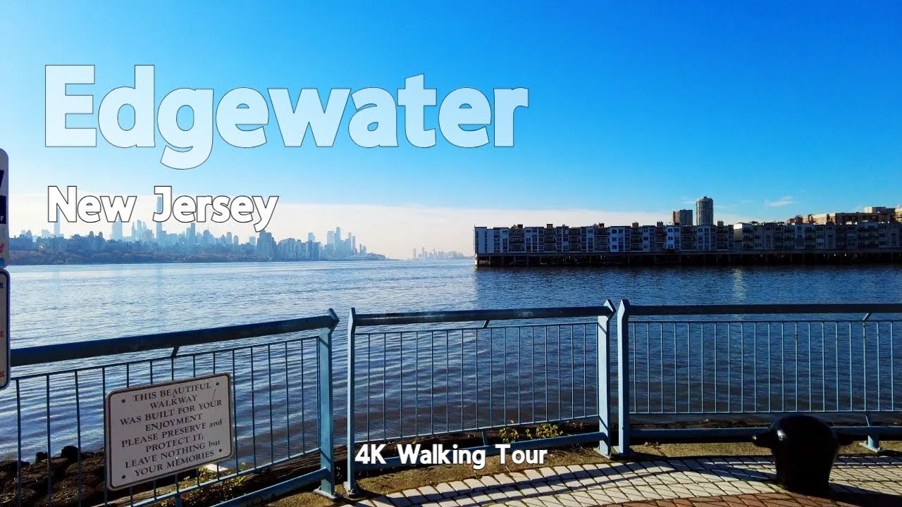 Edgewater in New Jersey | 4K Walking Tour - YouTube