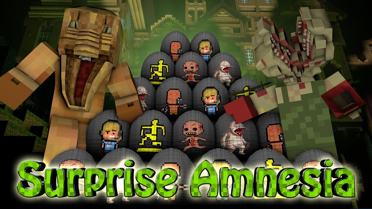 Minecraft | SURPRISE EGGS CHALLENGE - Amnesia Mod! (Servant Grunts ...