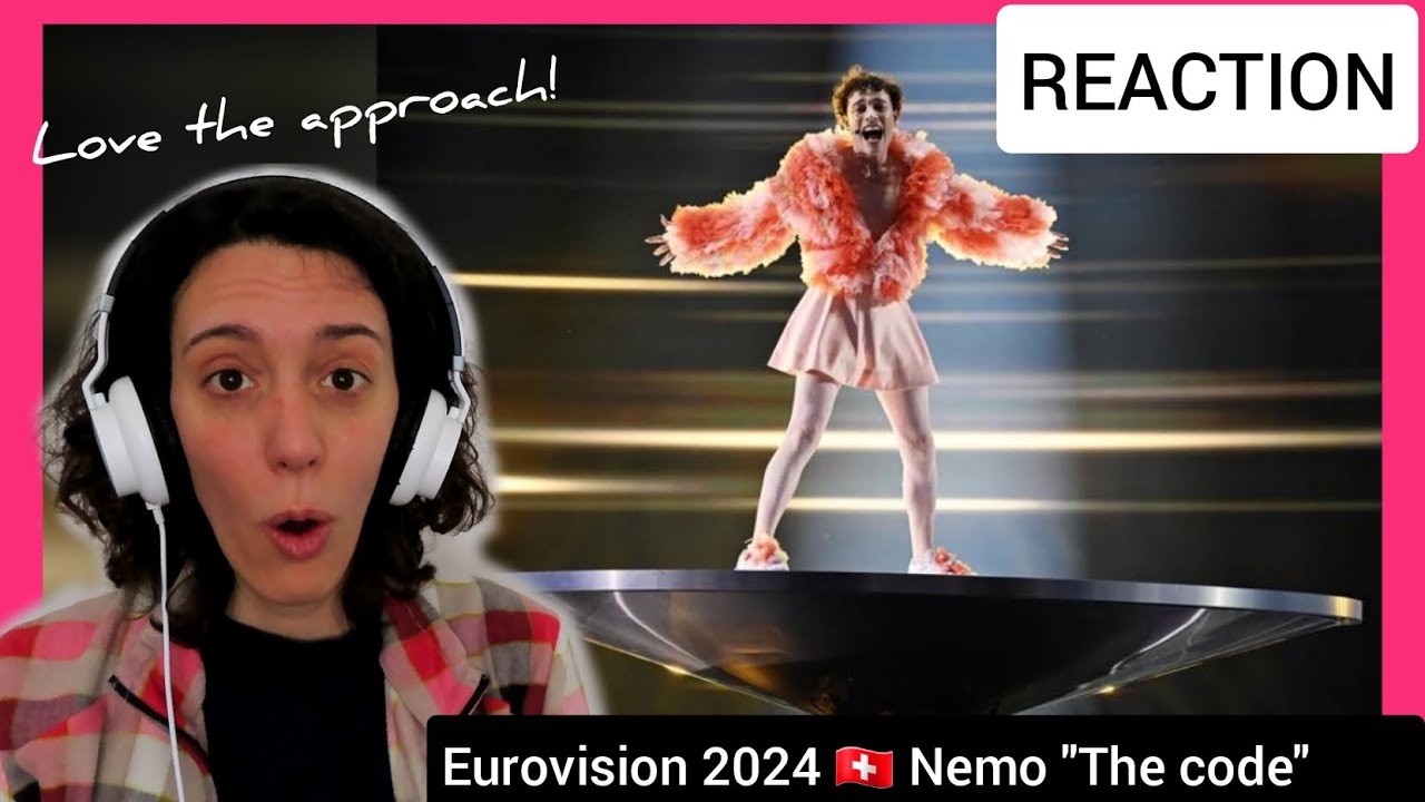 Eurovision 2024 Switzerland REACTION - Nemo "The code" live performance ...