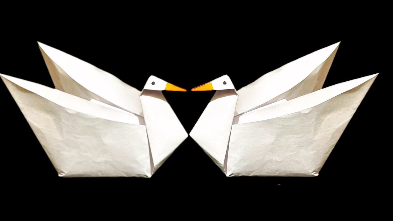 How to make a paper Duck - Origami Duck folding... - YouTube