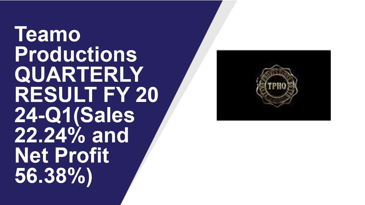 Teamo Productions Quarterly Result | Q1 Result 2024 | Teamo Productions ...