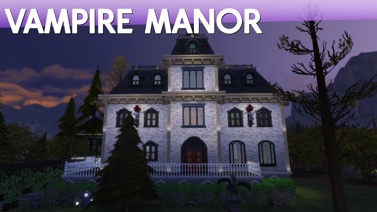 The Sims 4 Speed Build - Vampire Manor - YouTube