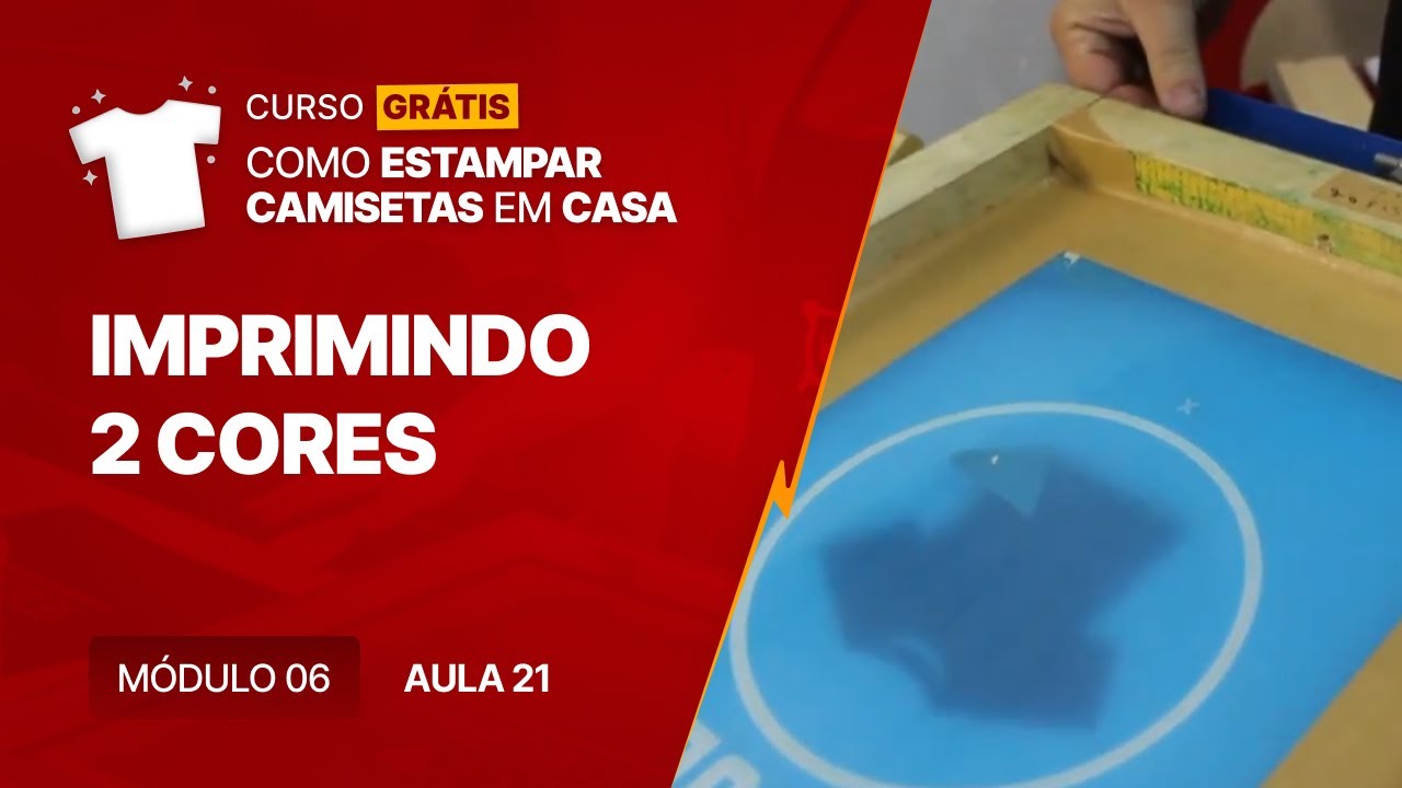 #21 Como Estampar Camisetas - Estampando em 2 cores - YouTube
