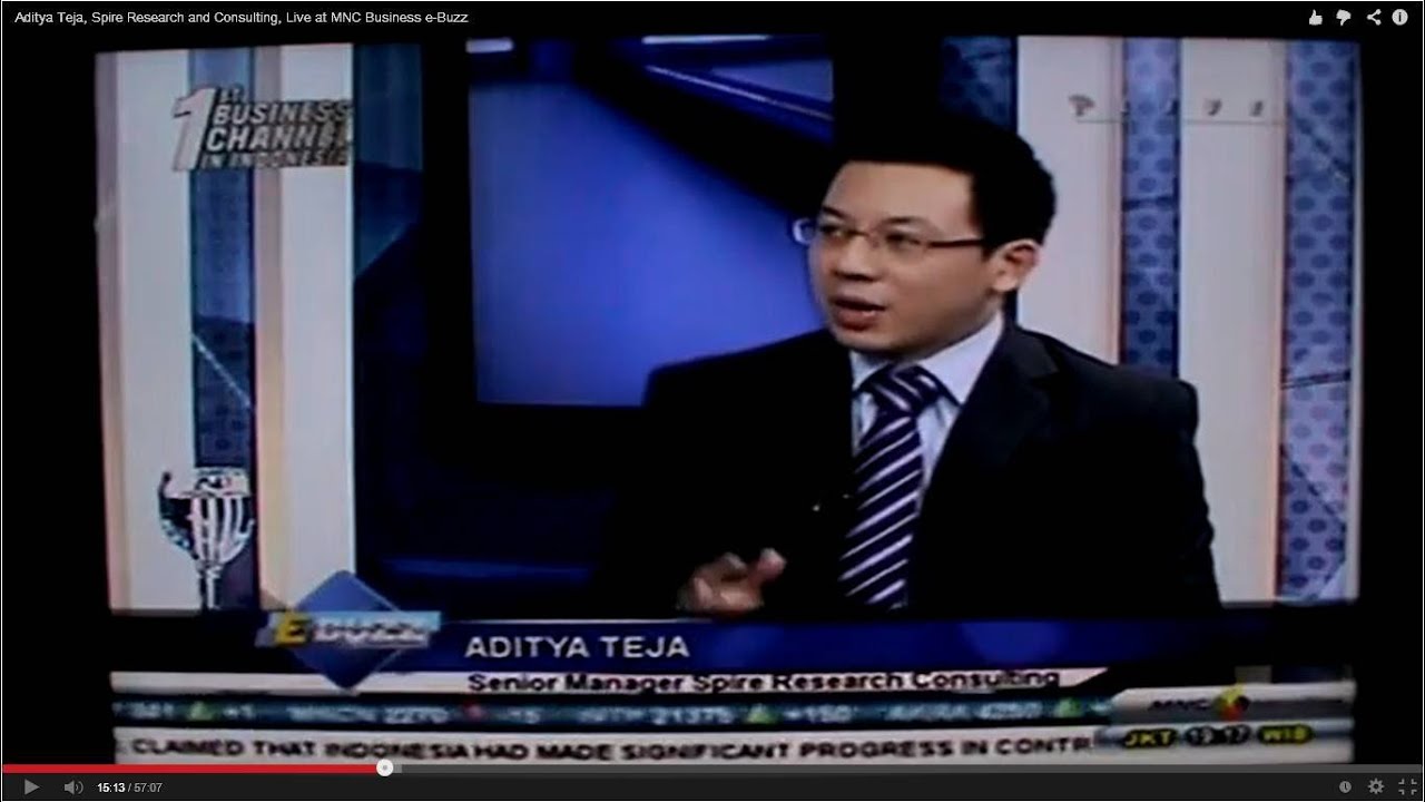 Aditya Teja, Spire Research and Consulting, Live at MNC Business e-Buzz - YouTube