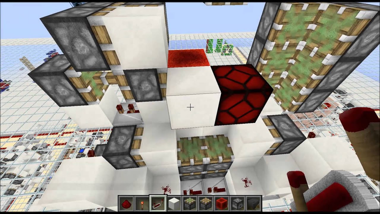 Redstone Inventions + Let's Redstone - 3x3 Flush Lamp Door - YouTube