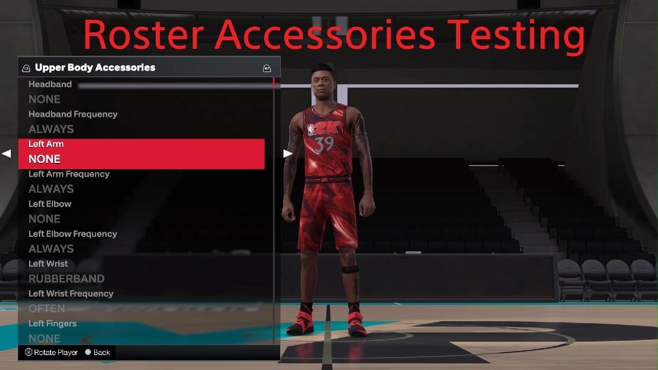 NBA 2K24 Roster Accessories Testing - YouTube