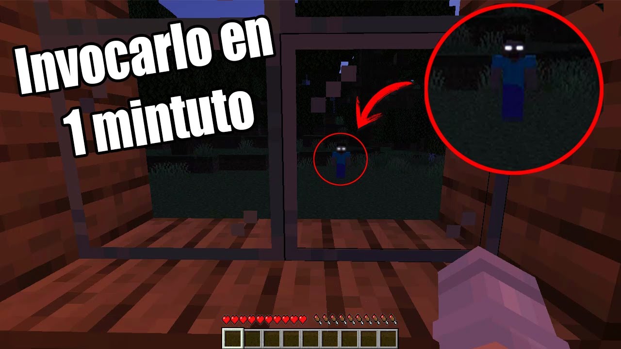 😱 COMO INVOCAR A HEROBRINE EN 1 MINUTO 😱 - YouTube