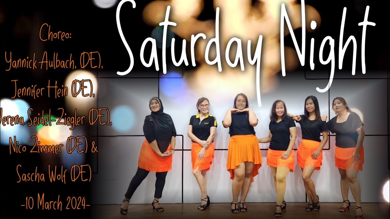 Saturday Night - LINE DANCE - Beginner - YouTube
