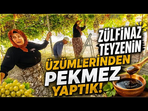 Zülfinaz Teyzenin Üzümlerinden PEKMEZ yaptık 🍇