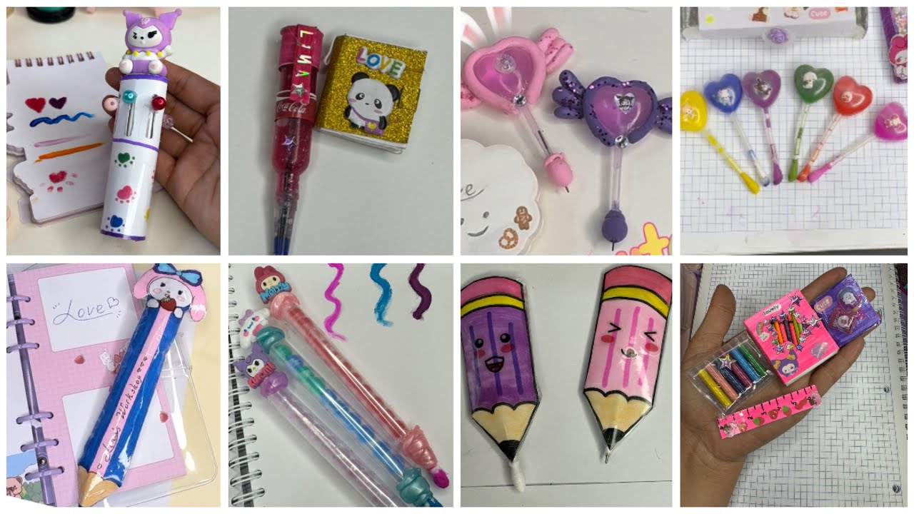 16 DIY Pen/ Paper craft/ how to make/ miniature craft/ school project ...