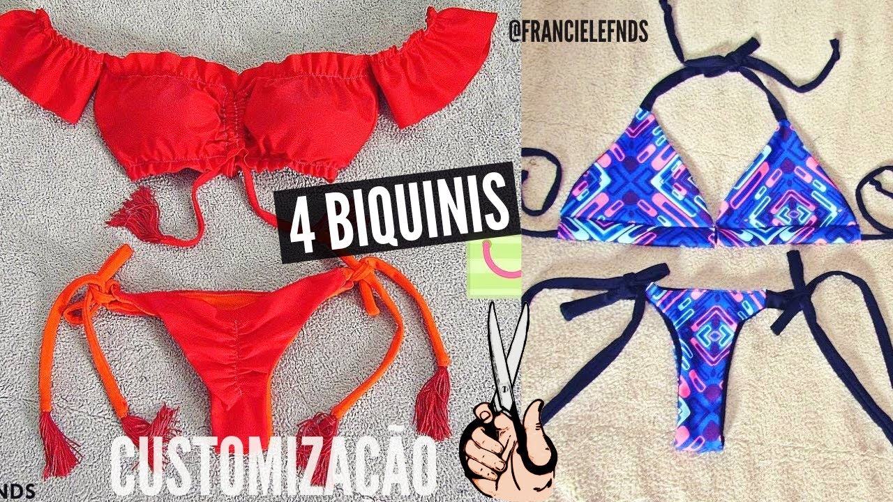 Diy 4 Ideias De CustomizaÇÃo De BiquÍnis FaÇa VocÊ Mesma Customization Biquinis E Looks