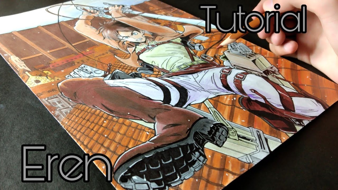 How to Draw Eren jaeger [ Attack on Titan / Shingeki no Kyojin ...