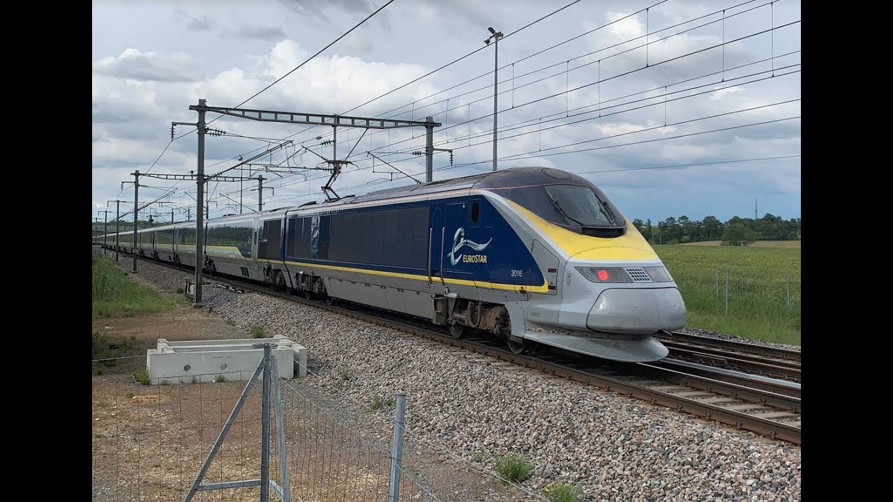 High speed trains : Eurostar, TGV, InOui, OUIGO in France - YouTube