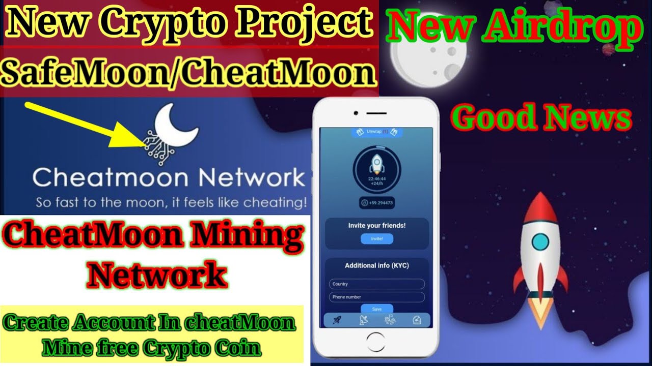 CheatMoon Network Mining New Mining App l New mining Network Crypto coin l CheatMoon coin ...