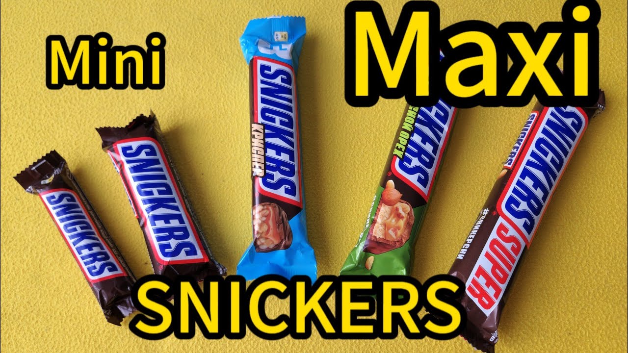 ASMR-satisfying, relaxing video / SNICKERS Mini - Super, Very delicious ...
