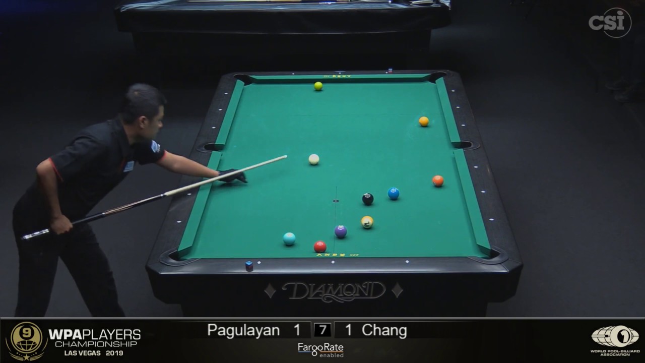 Alex Pagulayan vs Yu-Lung Chang: 2019 WPA Players Championship Main ...