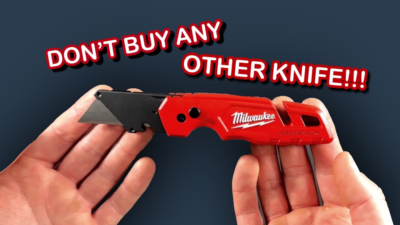 ULTIMATE UTILITY KNIFE FULL REVIEW😱🤯🤷 | MILWAUKEE FASTBACK KNIFE - YouTube