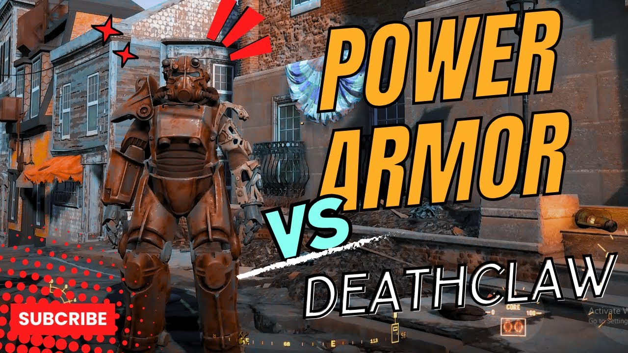 Best Thing About Fallout 4 - Power Armor? Fighting Deathclaw #fallout # ...