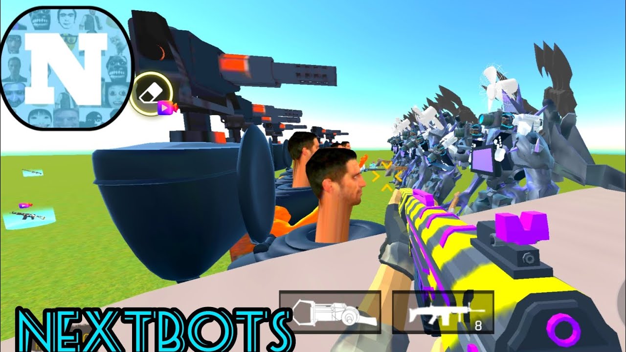 Nextbots In Playground Mod | Nextbots Sandbox New Enemies & New Alien ...