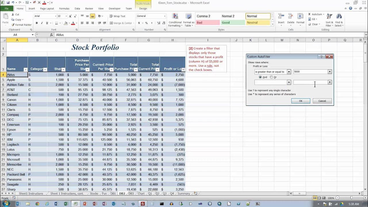 Excel 2010 Practice Test, Part 02 of 2 - YouTube