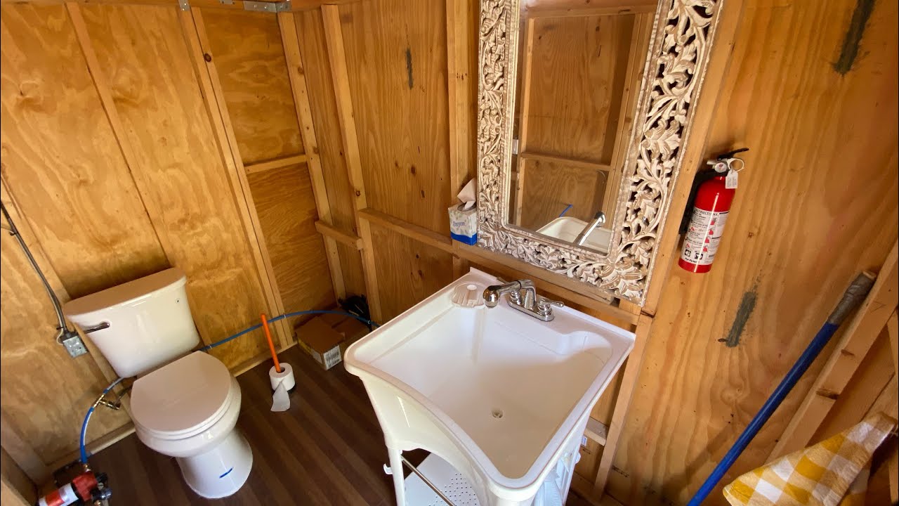 From Shed to Off-Grid Bathroom, part 1 - YouTube