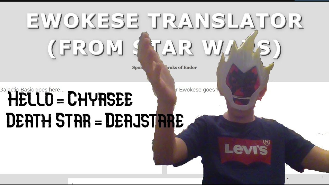 I made an Ewokese translator - YouTube
