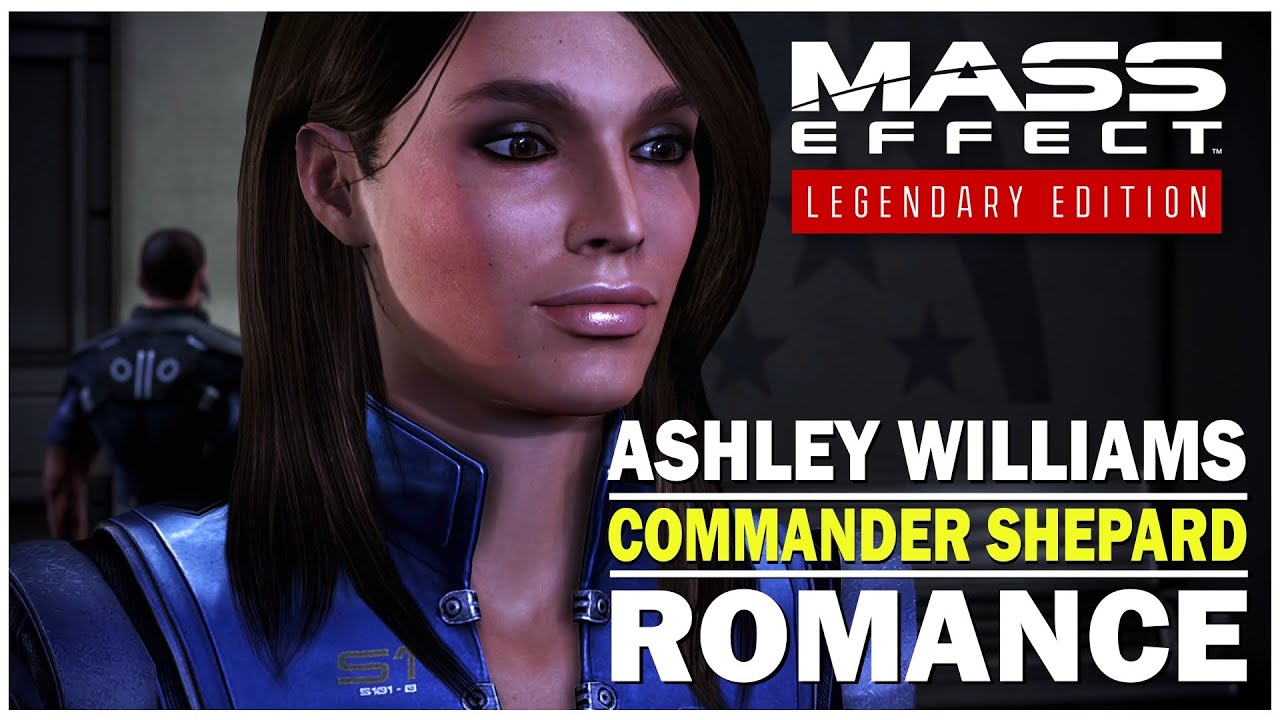 Ashley Williams And Commander Shepard Romance Mass Effect Legendary