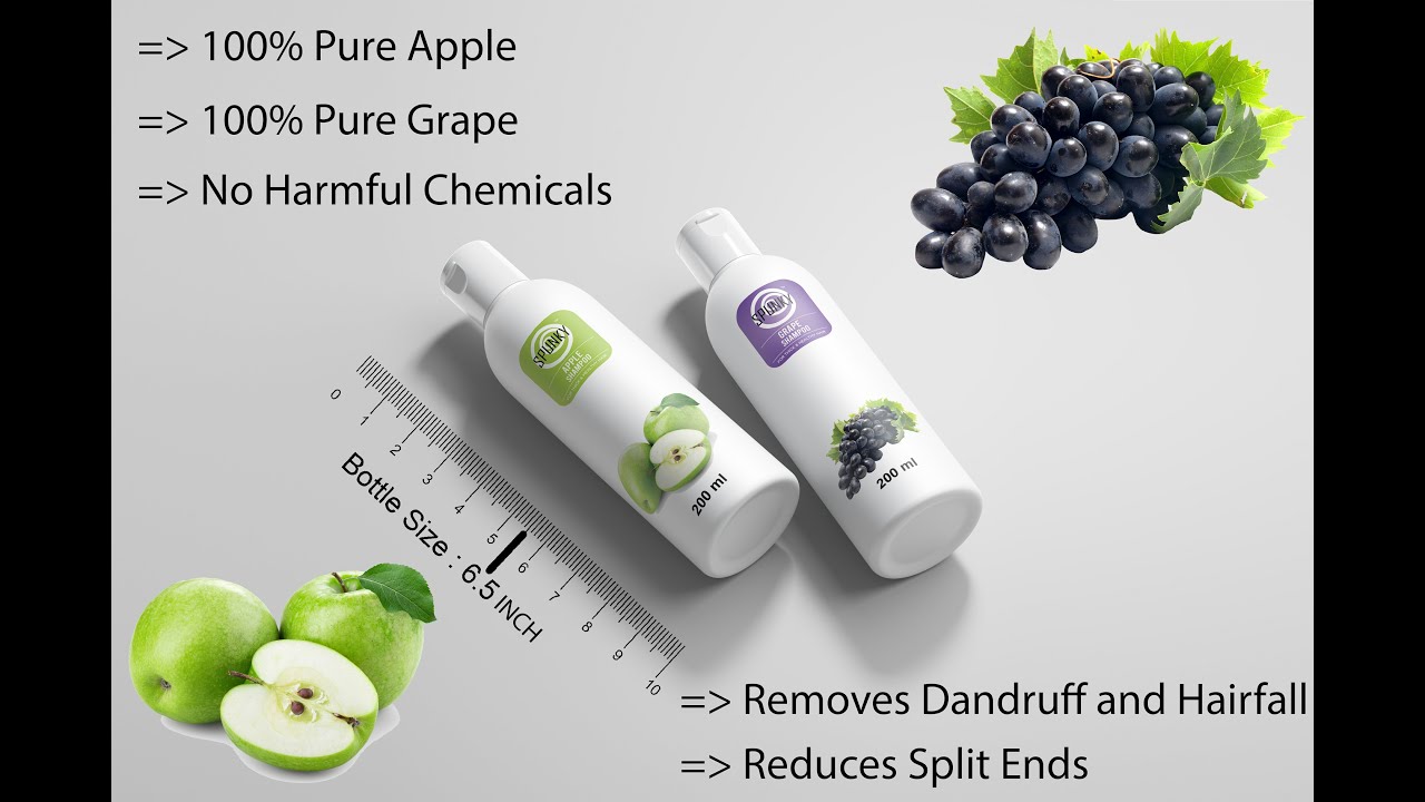 Spunky Apple & Grape Shampoo For Hair Fall Control, Healthy Hair - YouTube