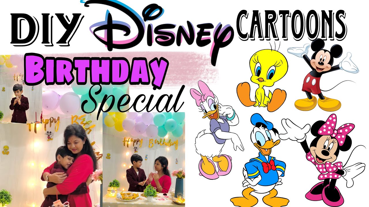 DIY 5 Amazing Cartoon Characters | DIY Kids Birthday Decorations Idea ...