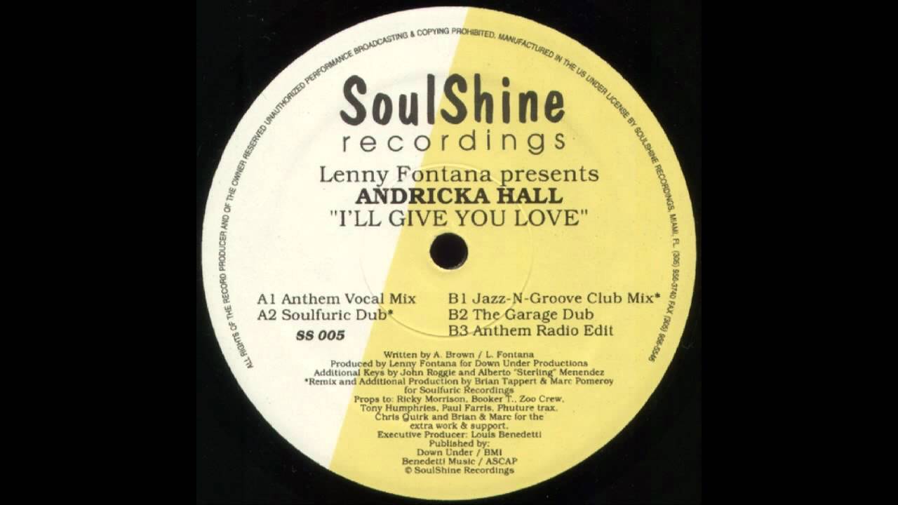 Andricka Hall - I'll Give You Love (Jazz-N-Groove Club Mix) - YouTube