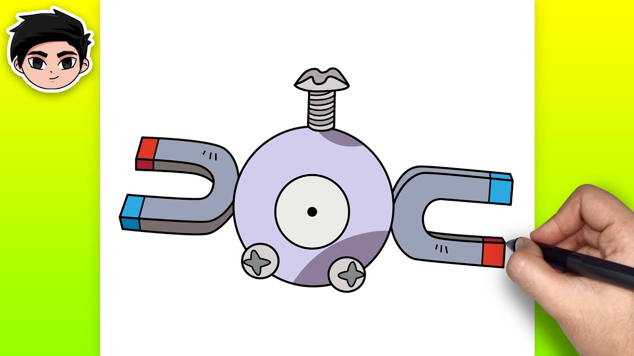 How To Draw MAGNEMITE | Pokemon - Easy Tutorial - YouTube
