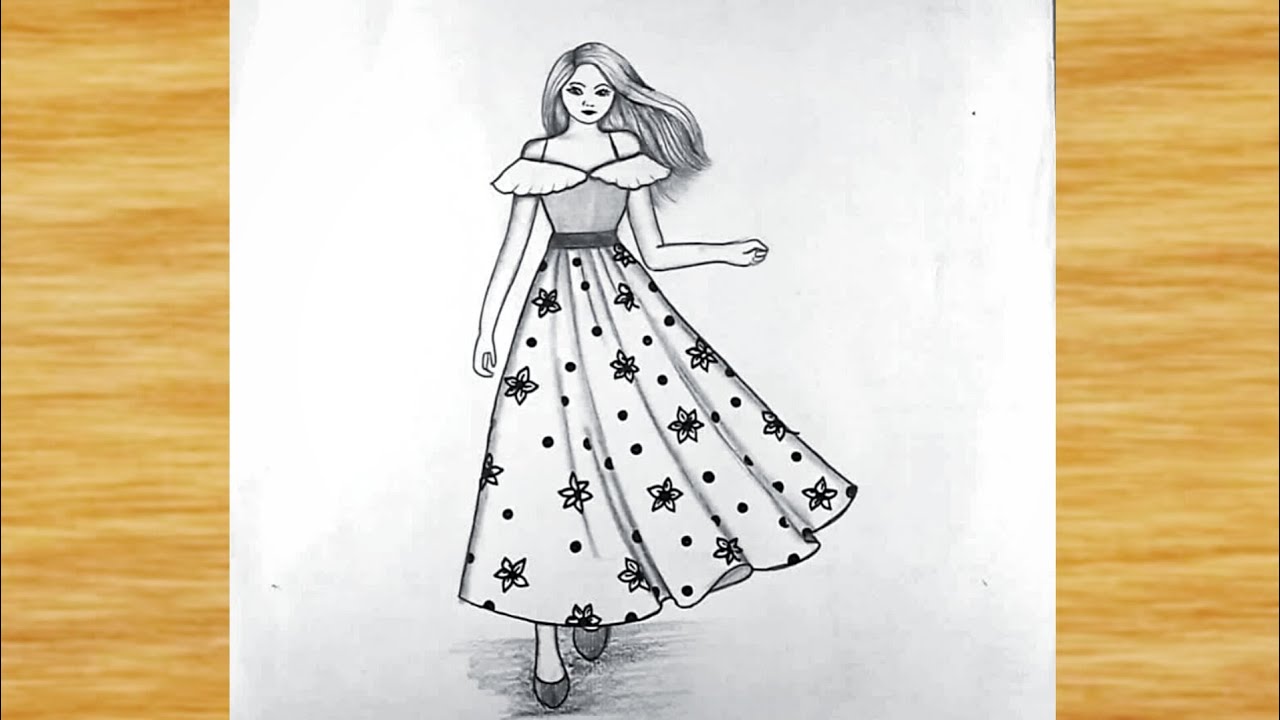 How To draw A Beautiful girl Drawing easy. ||Girls Drawing ||Pencil ...