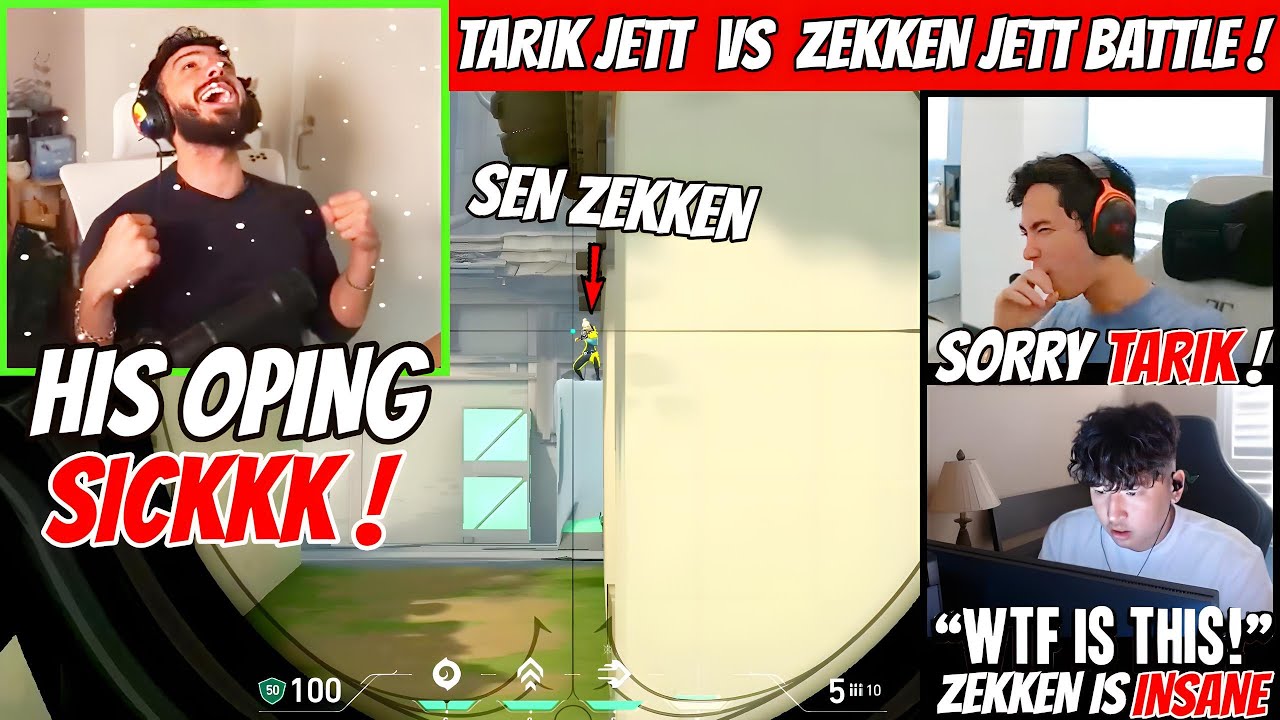 When 2 Sen Pros SEN Tarik & SEN Zekken insane Jett Battle & Faced Each ...