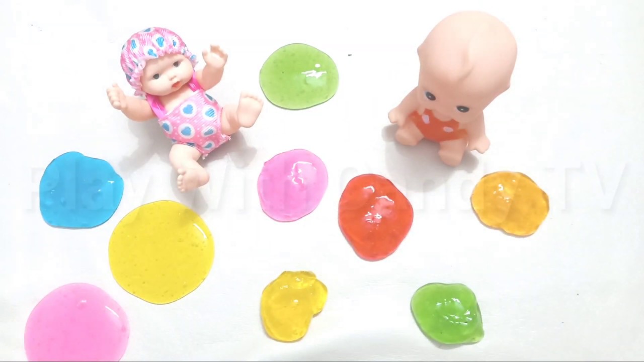 Fun with jelly baby doll with ABCD song for Baby kids - YouTube