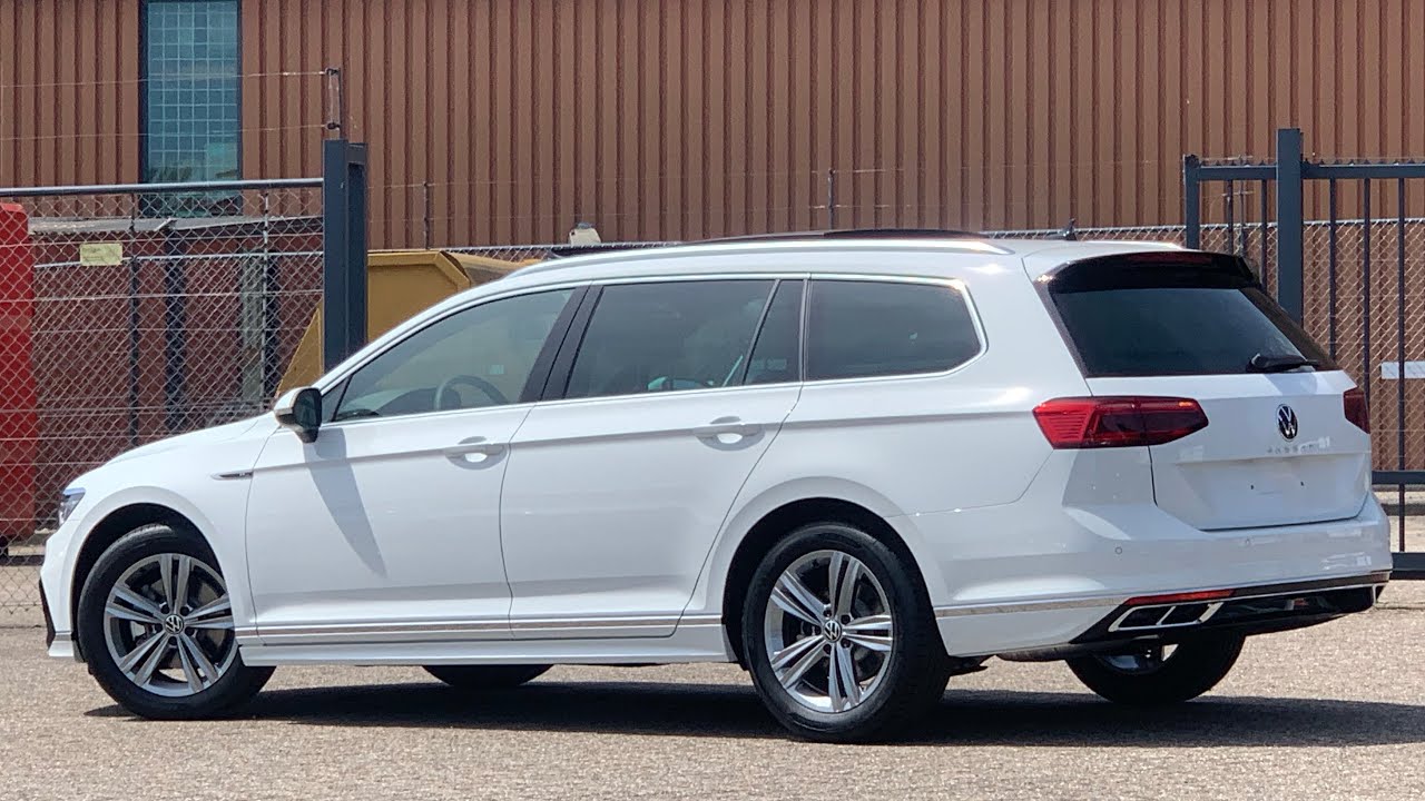 Volkswagen NEW Passat R-Line 2021 in 4K Pure White 17 inch Sebring walk ...