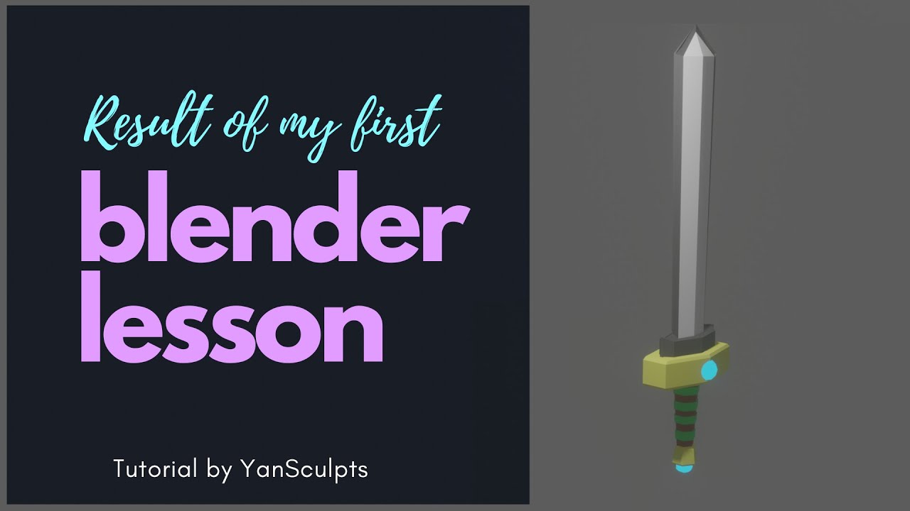Learning Blender - 01 - Result of my first Blender lesson on youtube ...
