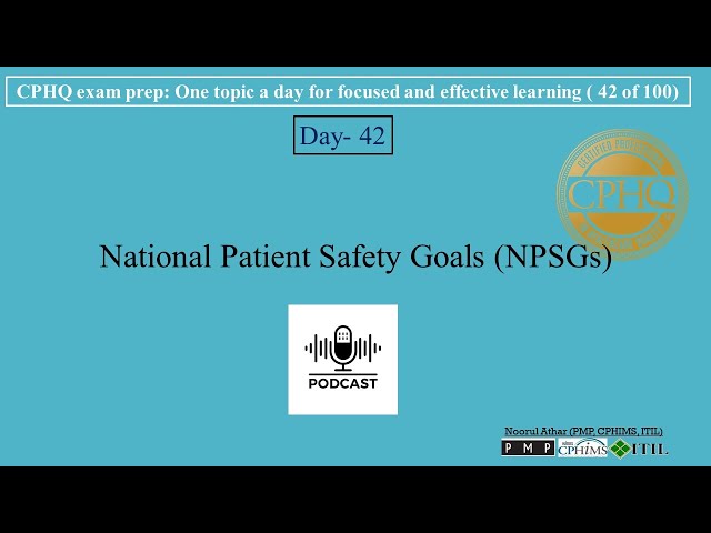 National Patient Safety Goals 2010 Patient Safety Craven Chapter Ppt