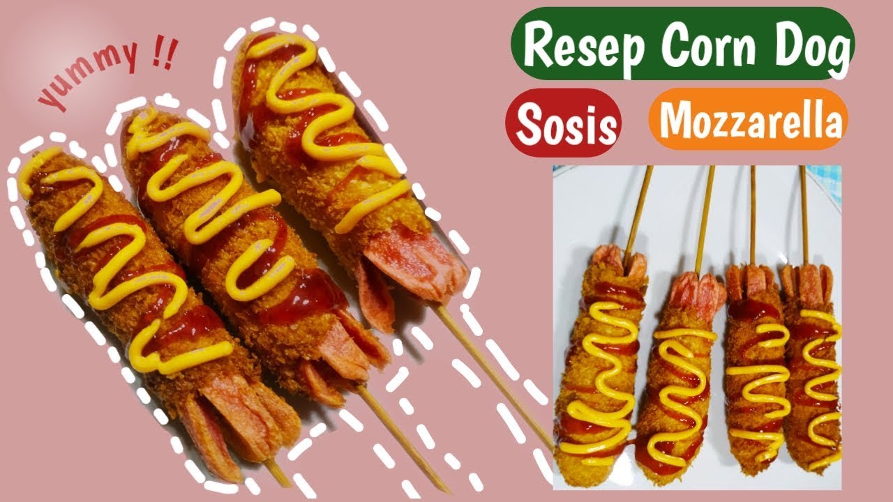 Resep Corn Dog Sosis Mozzarella - YouTube