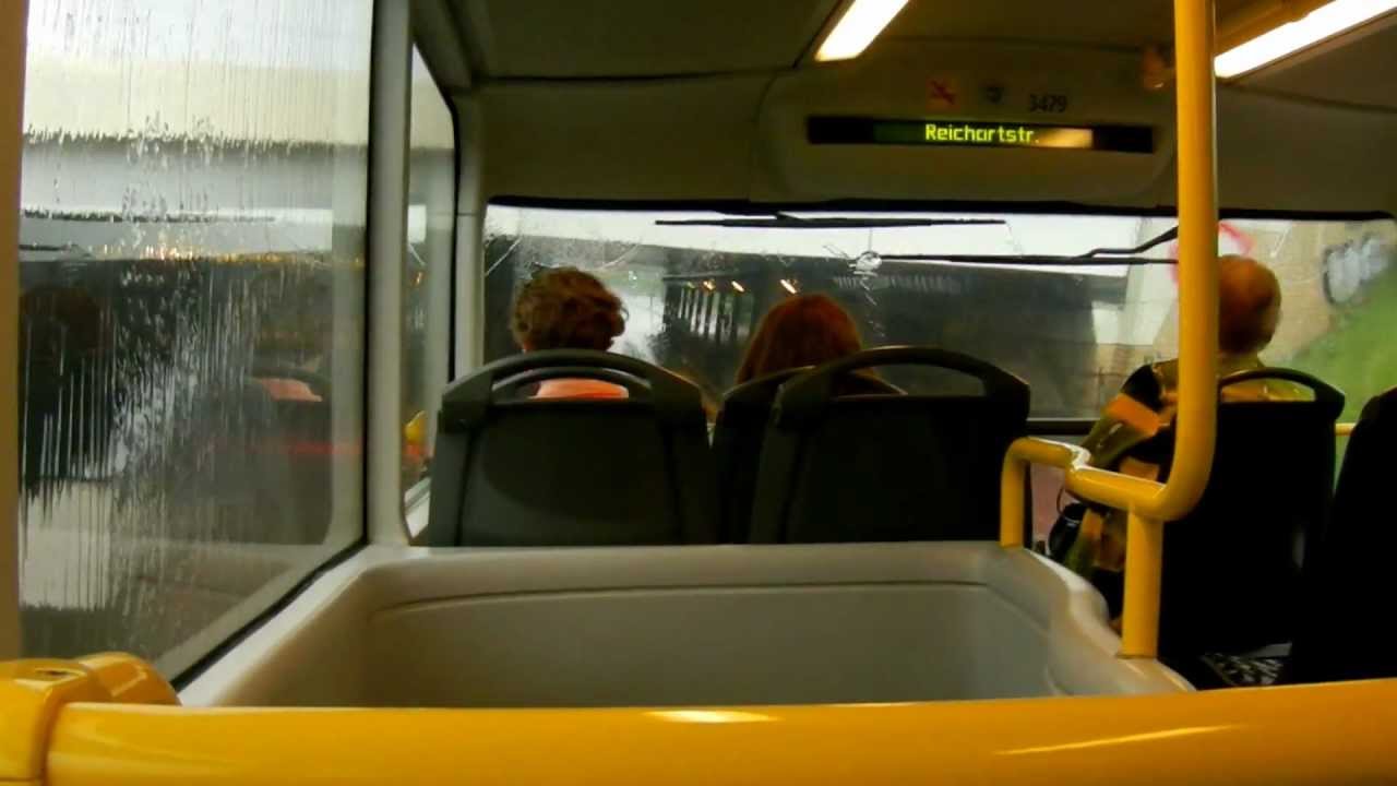 Berlin BVG MAN DL09 3479 - Route M46 in the rain - YouTube