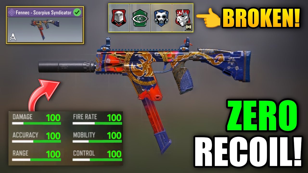 FENNEC "0 RECOIL" GUNSMITH BUILD | Best Fennec Gunsmith Loadout ...