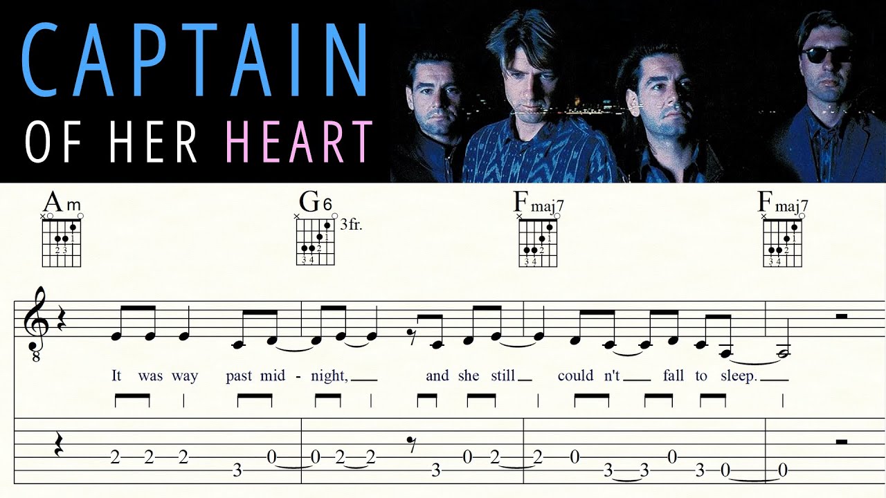 THE CAPTAIN OF HER HEART | DOUBLE | Complete | Acoustic Guitar Lesson ...