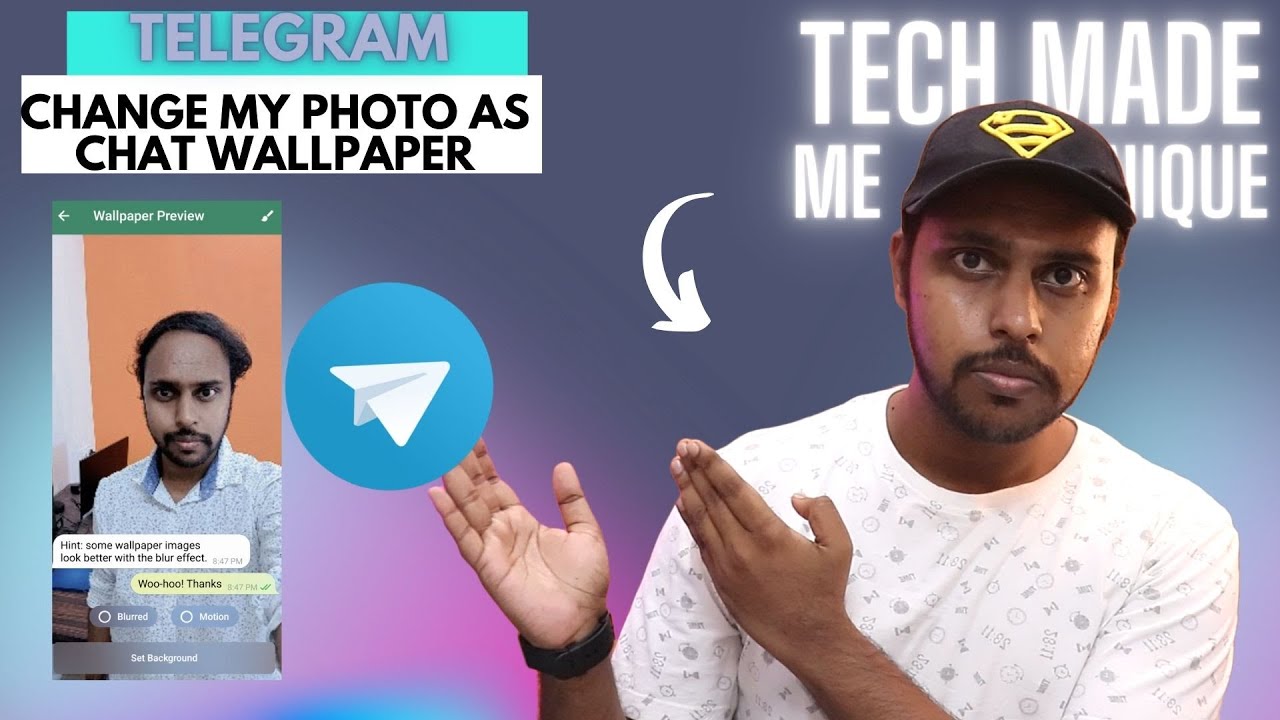 Change my photo as chat wallpaper telegram | how to change telegram ...