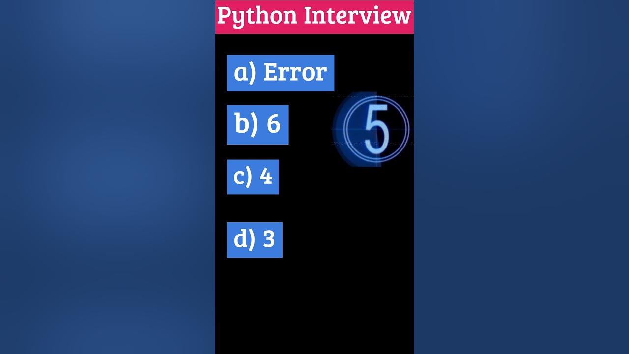 What Will Be The Output Of The Following Python Function Interview Codinginterview Youtube