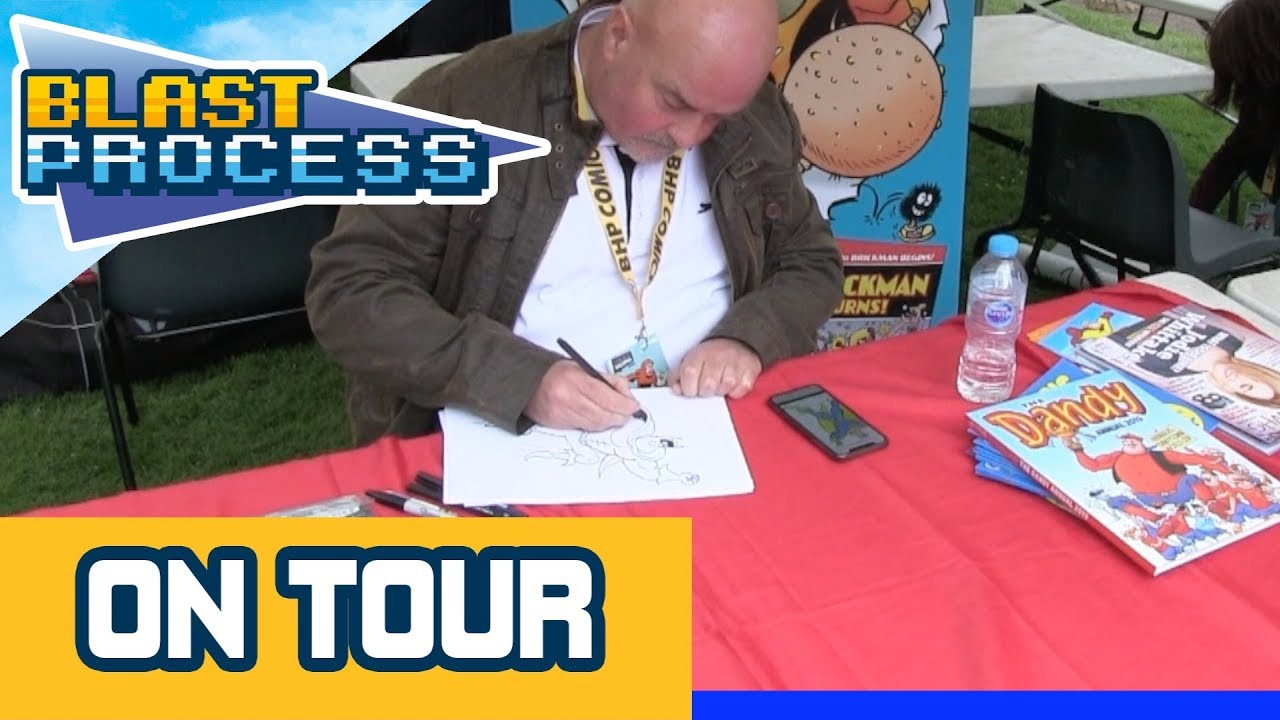 Lew Stringer Comic Creator @ Comics Salopia | Draws Bananaman - YouTube