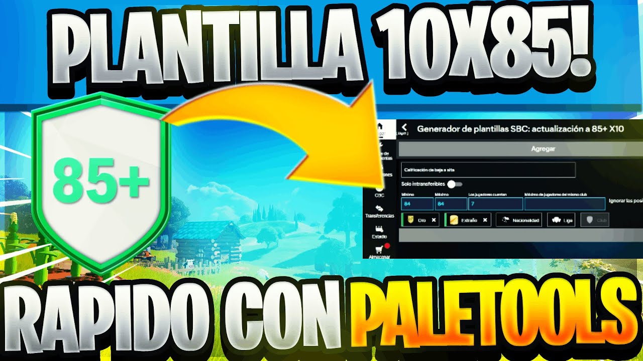Como HACER EL 10X85 RAPIDO Y FACIL con PLANTILLAS DE PALETOOLS I ...
