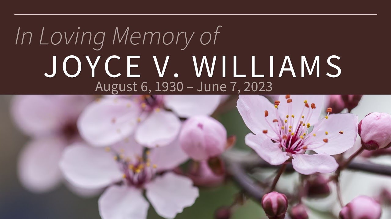 Celebration Service Of Joyce Williams June 22, 2023 - YouTube