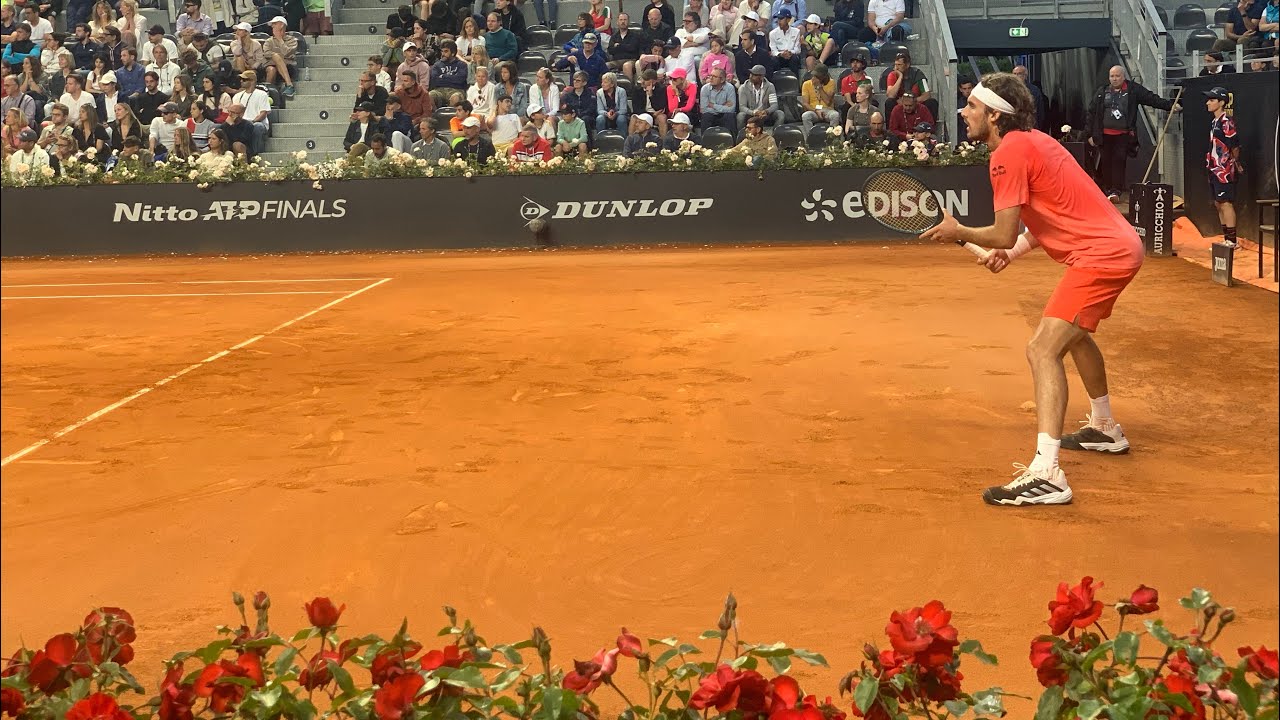 Stefanos Tsisipas by night vs Jan-Lennard Struff - ATP 1000 Roma 2024 ...